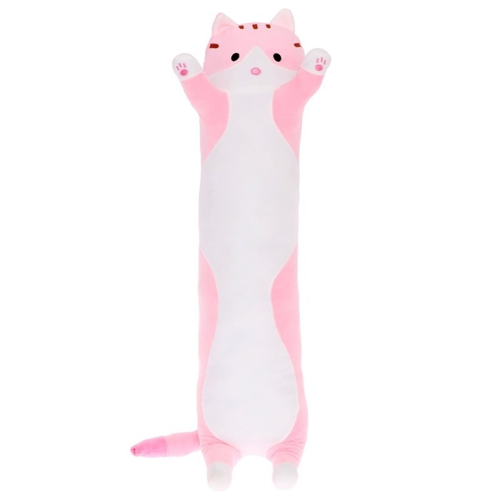 Мягкая игрушка Кот Батон цвет розовый 70 см 21306 70 Роз 9598231 Мягкие плюшевые игрушки